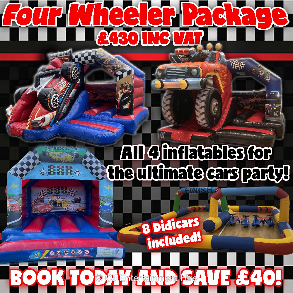 Four Wheeler Package - Bouncy Castle Hire in Nottingham, Derby ...