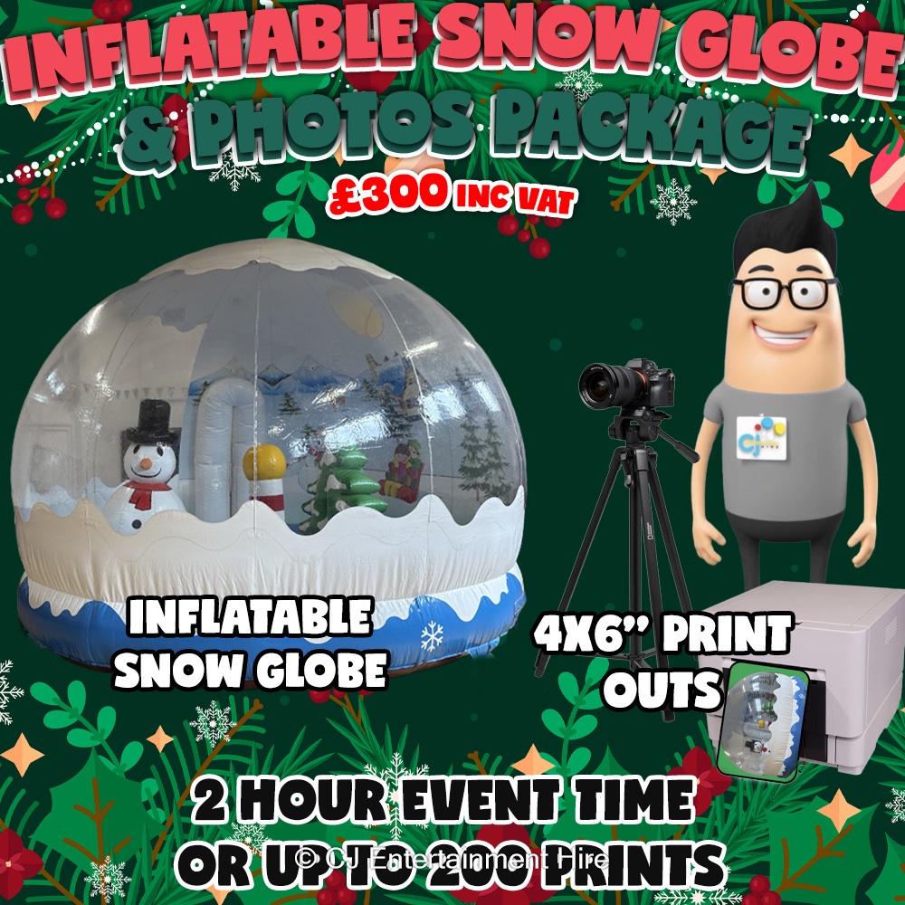 Inflatable Snow Globe & Photos Package - Bouncy Castle Hire in ...