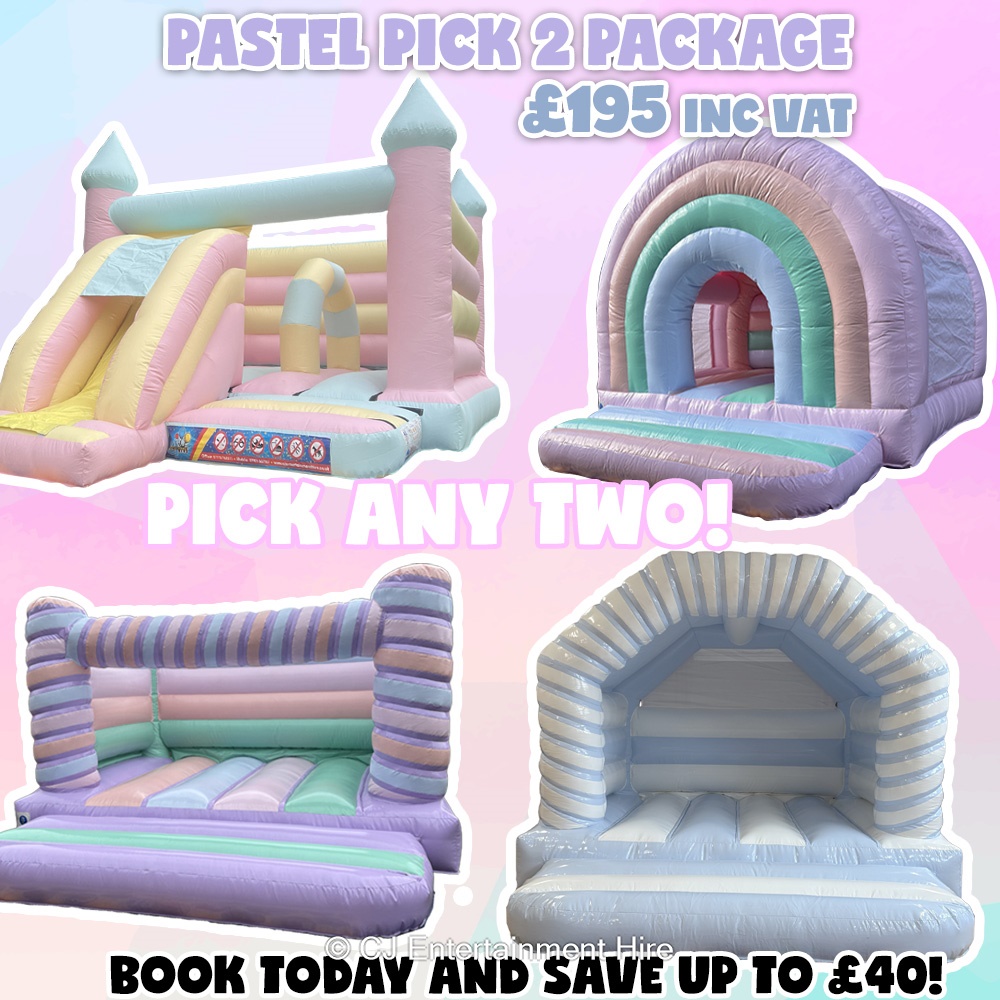 Pastel Inflatables - Bouncy Castle Hire in Nottingham, Derby, Leicester ...