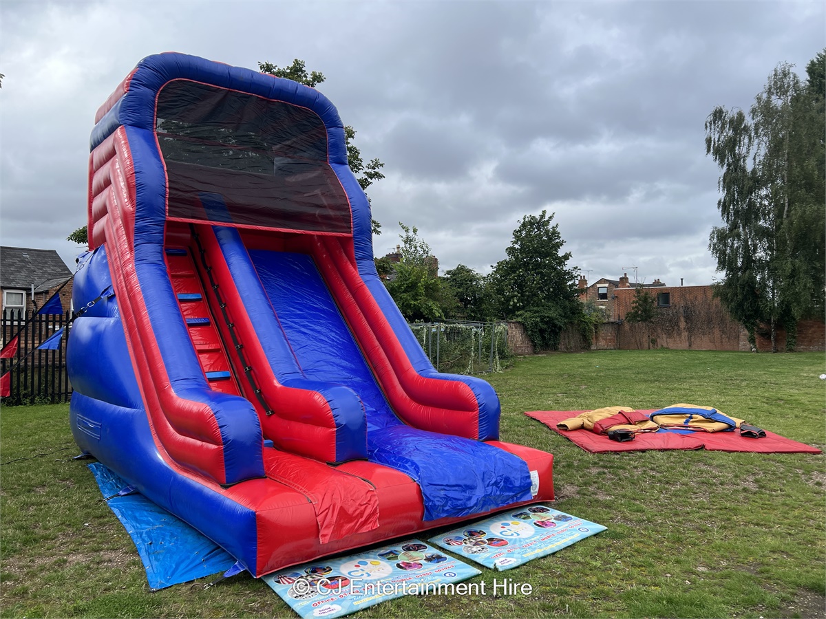 Red & Blue Package - Bouncy Castle Hire in Nottingham, Derby, Leicester | CJ Entertainment Hire